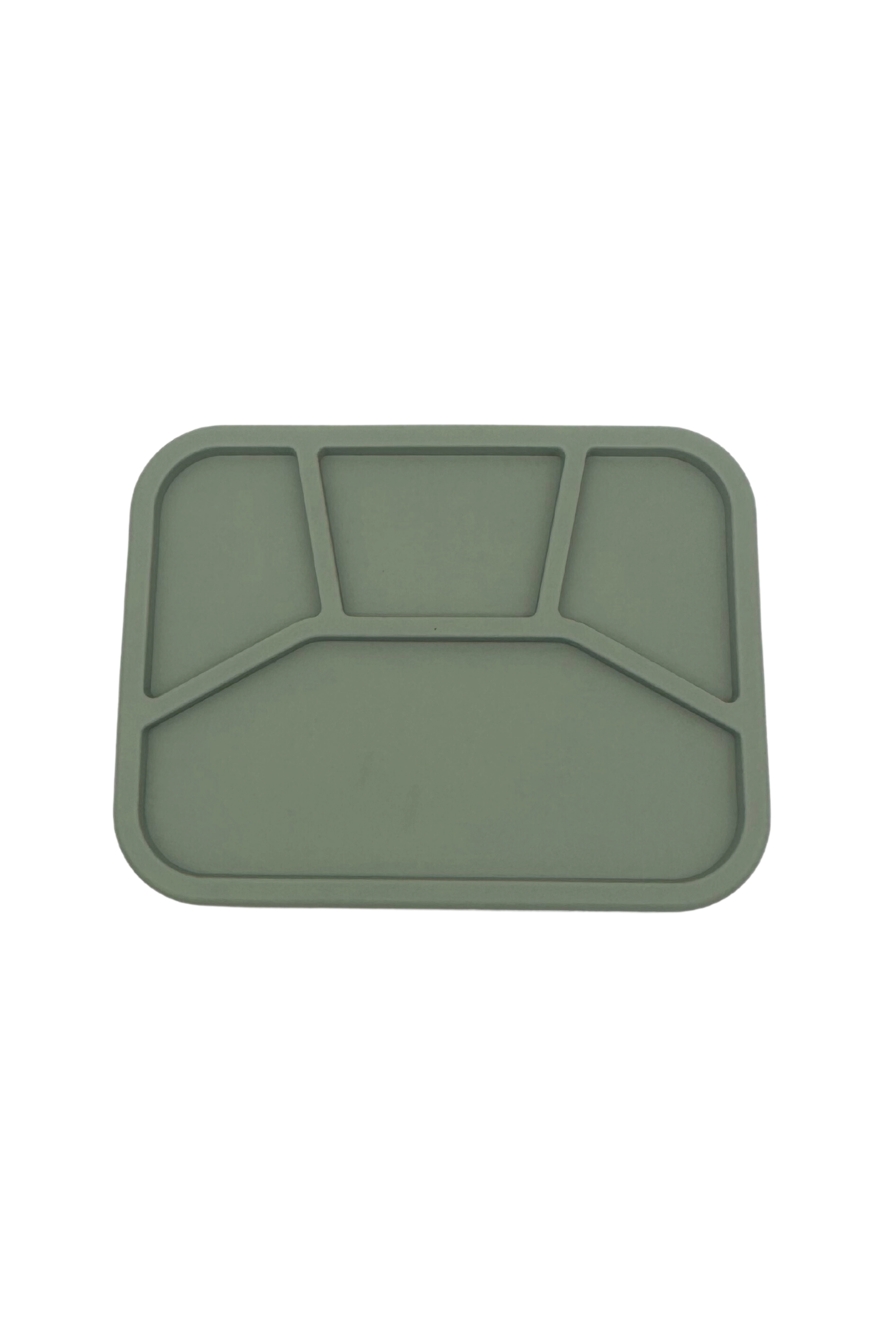 4 Section Silicone Bento Lunch Box - Olive Green – Mumma’s Little Helpers